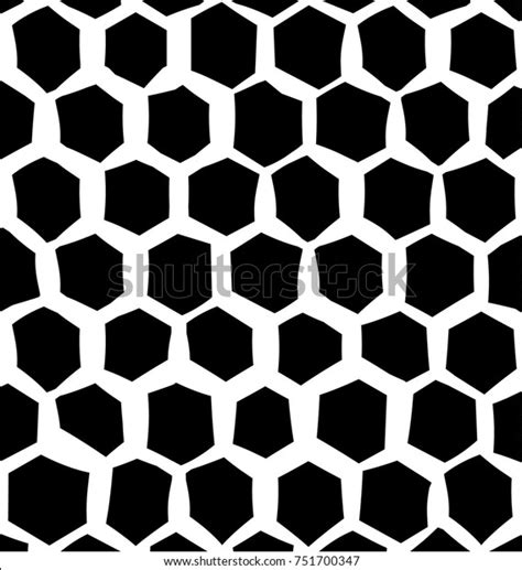 Irregular Hexagonal Pattern Forms Randomly Distorted Stock Vector Royalty Free 751700347