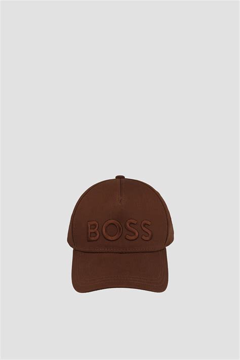 Мужская коричневая кепка BOSS 50483178;211 — Ultrashop