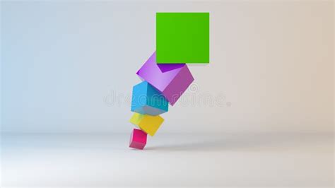 colorful cubes 3d stock illustration illustration of composition