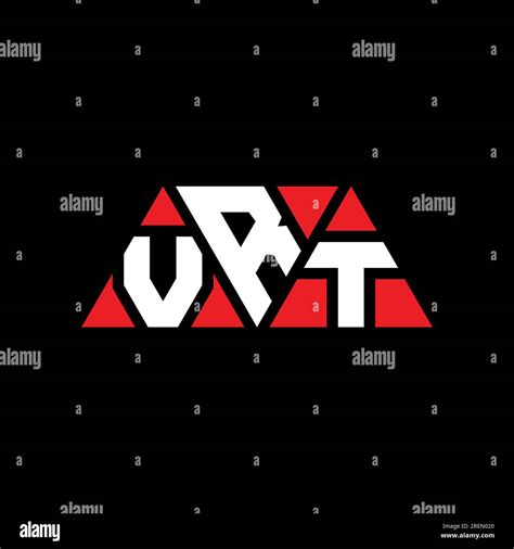 Vrt Triangle Letter Logo Design With Triangle Shape Vrt Triangle Logo