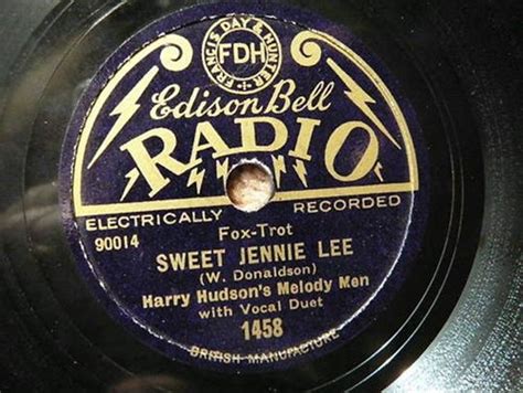 Sweet Jennie Lee By Harry Hudson S Melody Men