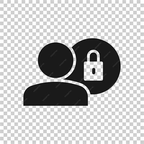 Premium Vector Login Icon In Flat Style People Secure Access Vector