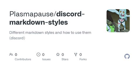 GitHub Plasmapause Discord Markdown Styles Different Markdown Styles And How To Use Them
