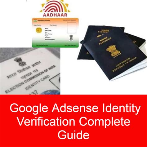 How To Verify Google Adsense Identity Verification Complete Guide