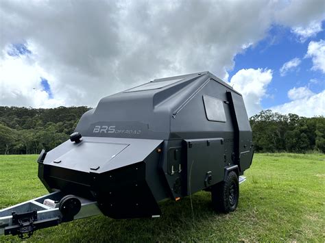 Blacked Out Camper Trailer Packs Two Kitchens And A Flip Out Bathroom