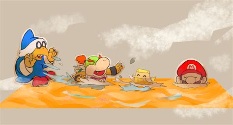 Rinabee Rinabele0120 Bowser Jr Kamek Mario Olivia Paper Mario