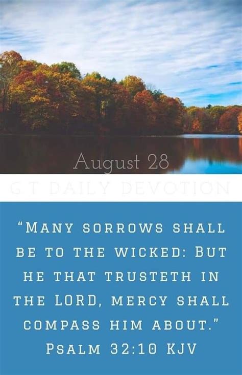 Daily Devotional Kjv Psalms Devotions August 28 Bible Verse