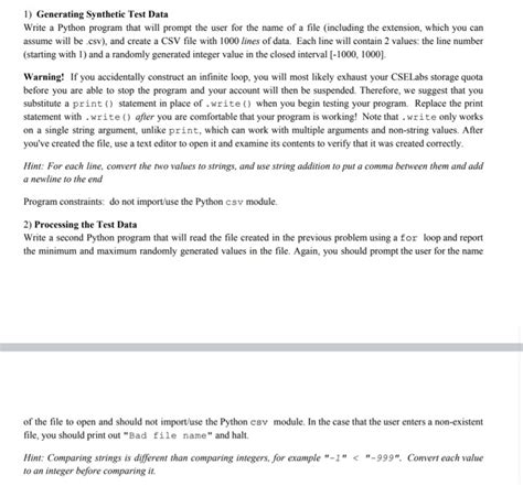 Solved Primer On CSV File Format If You Understand CSV Chegg Com