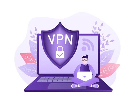 Premium Vector Secure Vpn Connection Concept Virtual Private Network