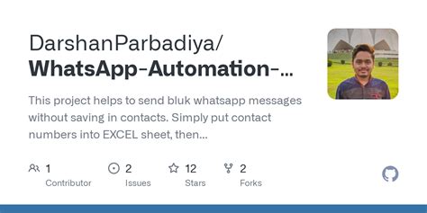 GitHub DarshanParbadiya WhatsApp Automation Bulk Messages Images Sender This Project Helps To