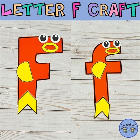 Letter F Craft Alphabet Phonics Craft Fish Craft Etsy