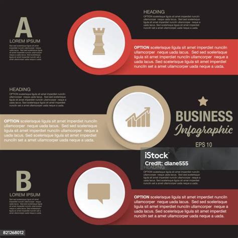 Template Infografis Bisnis Dengan Lingkaran 3d Dan Iocns Ilustrasi Stok Unduh Gambar Sekarang