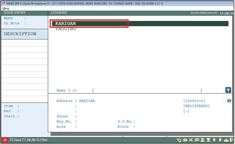 How To Issue Metal To Karigar In Jewellery Setup Of Marg Software