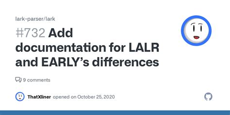Add Documentation For Lalr And Earlys Differences · Issue 732 · Lark