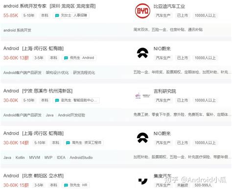车载 Android开发面试习题 知乎