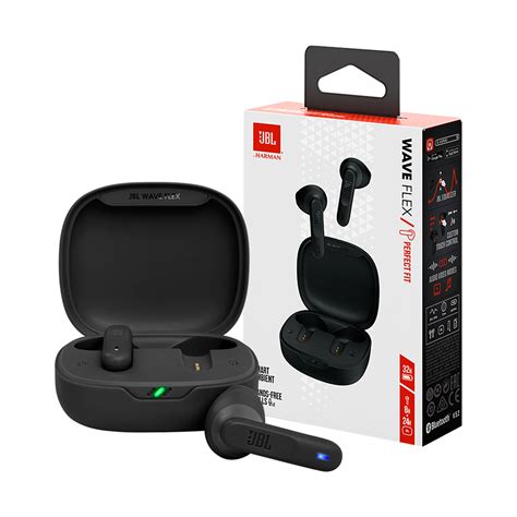 Fone De Ouvido Jbl Wave Flex Sem Fio Bluetooth Recarreg Vel Preto
