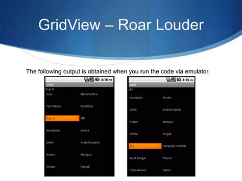 Android Tutorials Powering With Selection Widget Pptx Operating