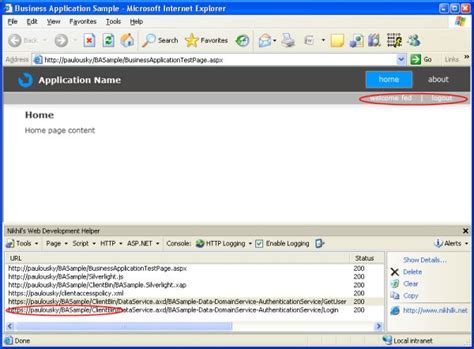 Skeleton For A Silverlight Business Application Based On Ria Services