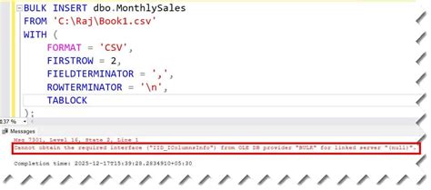 Cannot Obtain The Required Interface Sql Server Guides