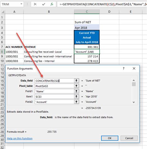 Getpivotdata Data Field A Cell Reference • Za
