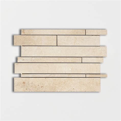 Seashell Honed Slides Limestone Mosaic