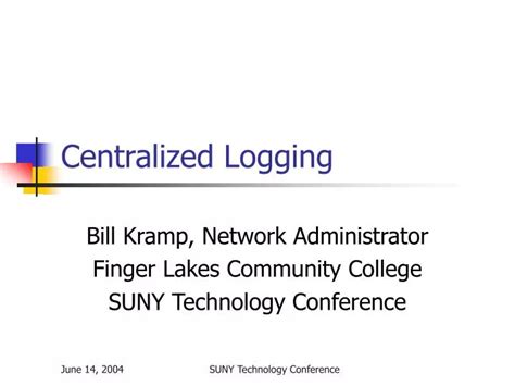 PPT Centralized Logging PowerPoint Presentation Free Download ID 423434