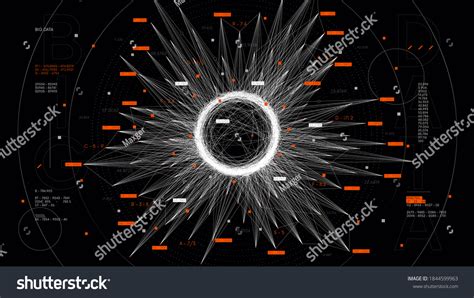 Cluster Classification Visualization Big Data Stream Stock Vector