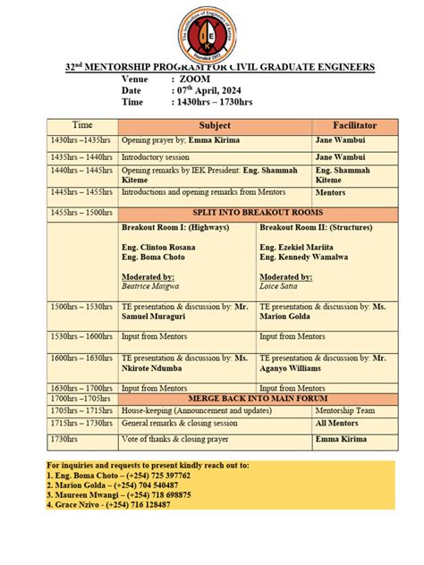 32nd Civil Mentorship Program Pdf