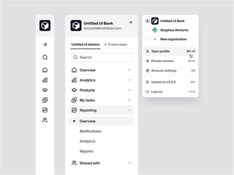 Dual Tier Sidebar Navigation — Untitled Ui App Design Layout Ui Design Principles Ui Design