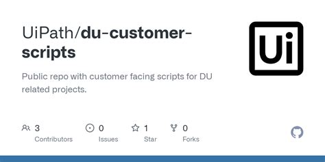 Github Uipathdu Customer Scripts Public Repo With Customer Facing
