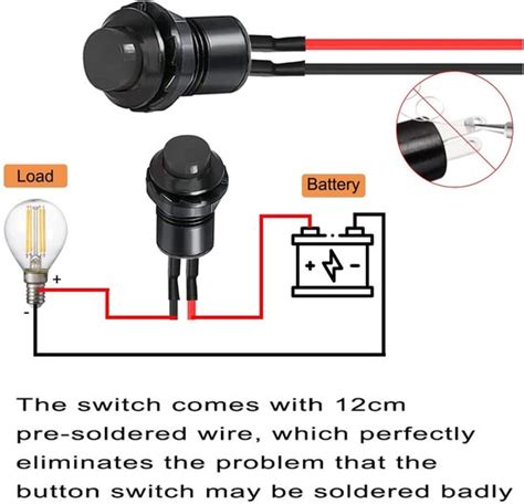 20 Stuks Ronde Mini Drukknoppen 12 Mm Vergrendeling Drukknopschakelaar