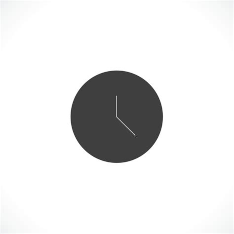 Clock Icon Time Symbol Flat Style Vector Art At Vecteezy