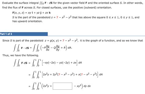 Solved Evaluate The Surface Integral Sss F Ds For The Given