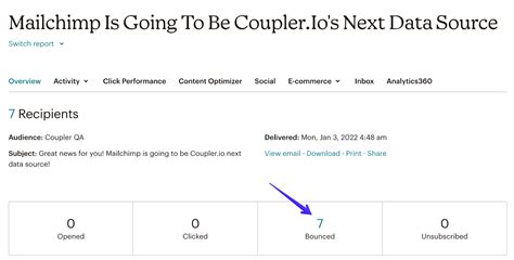 Mailchimp Reporting The Ultimate Guide To Mailchimp Reports Coupler