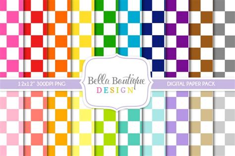 Seamless Checkerboard Patterns Graphic Patterns ~ Creative Market