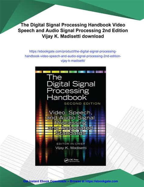 The Digital Signal Processing Handbook Video Speech And Audio Signal
