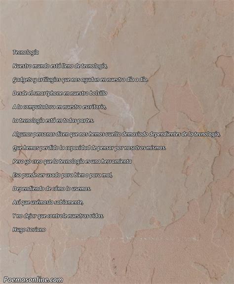 Cinco Poemas Sobre La Tecnología Corto Poemas Online