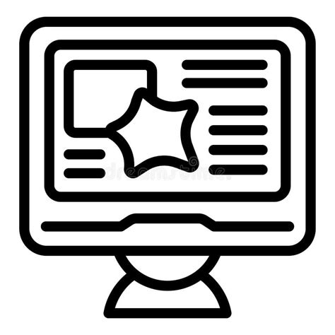 Web Security Icon Outline Vector Cyber Crime Stock Vector