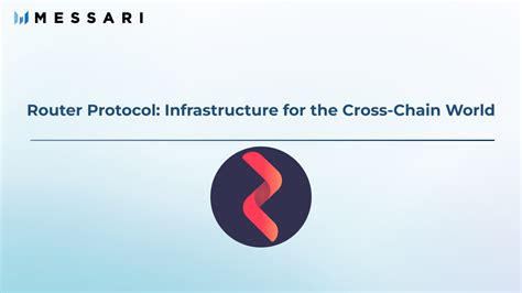 Router Protocol Infrastructure For The Cross Chain World Messari