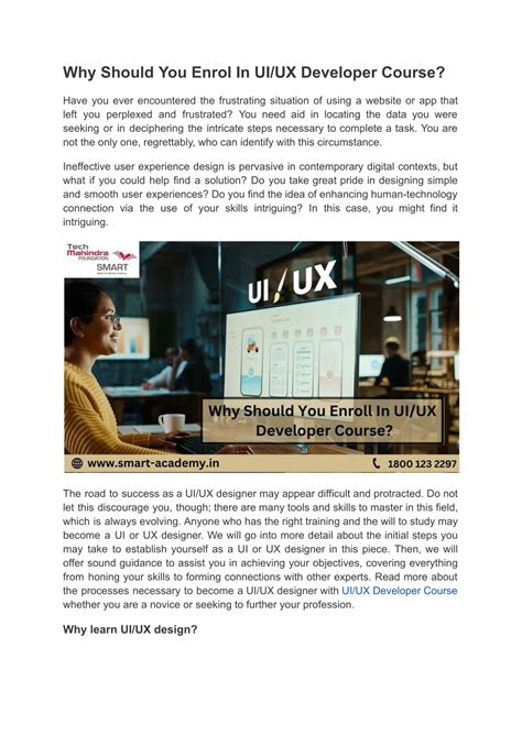 ppt why should you enroll in ui ux developer course powerpoint