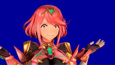 An Anime Character With Pink Hair And Gold Armor Holding Her Hands Out