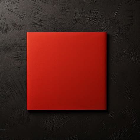 Premium AI Image Red Square Shape Mockup AI Generated Image