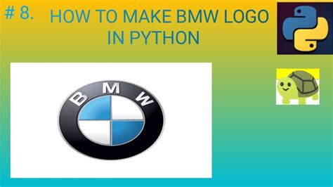 How To Make Bmw Logo Python Tutorial Youtube
