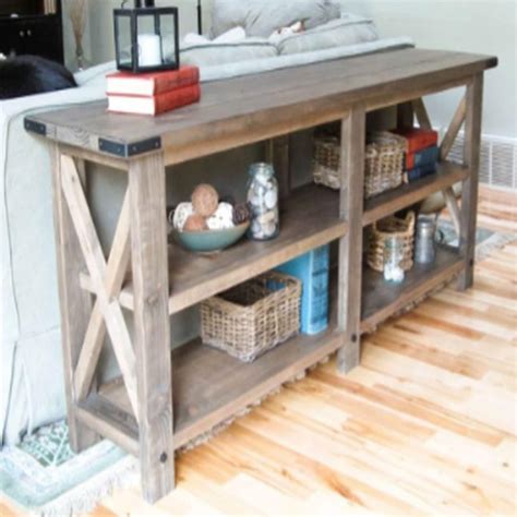 DIY Rustic X Console Table Rustic X Console Table Rustic X Coffeetable Woodworking Plans