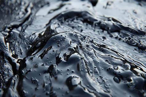 Liquid Texture Abstract Dark Viscous Substance Flows And Reflects