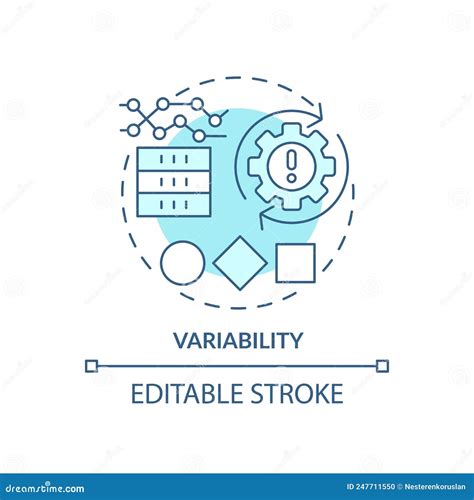 Variability Turquoise Concept Icon Stock Vector Illustration Of Science Vector 247711550