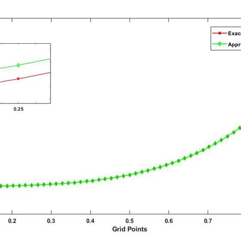 Problem 1 Graph Of True And Numerical Solution For Various Grid Points