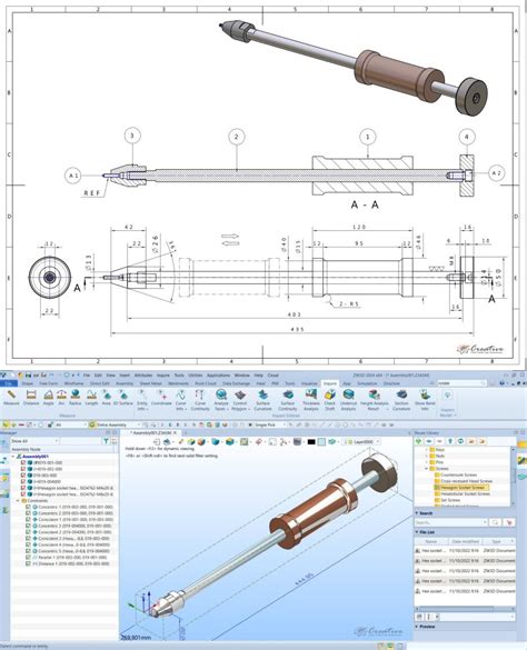 latihan 19 assembly replace dowel pin with zw3d software 3d