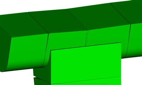 intersections in beams in moldflow