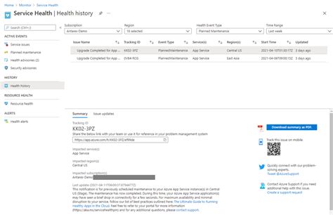 Routine Planned Maintenance Notifications For Azure App Service Azure App Service